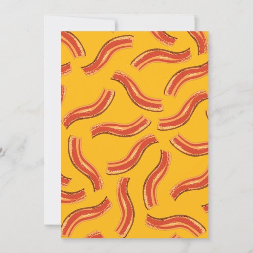 Cute Breakfast Brunch Kid 1st Birthday Party Bacon Invitation | Zazzle