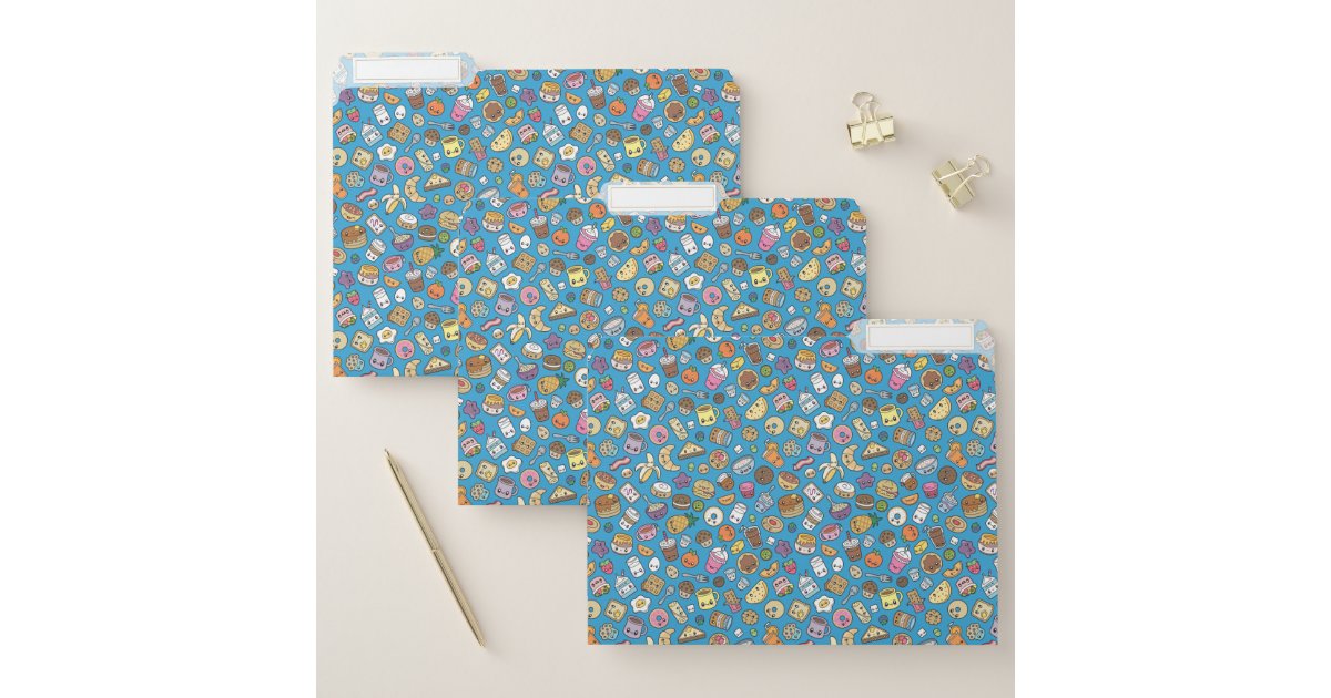 Cute Breakfast Food file folders | Zazzle