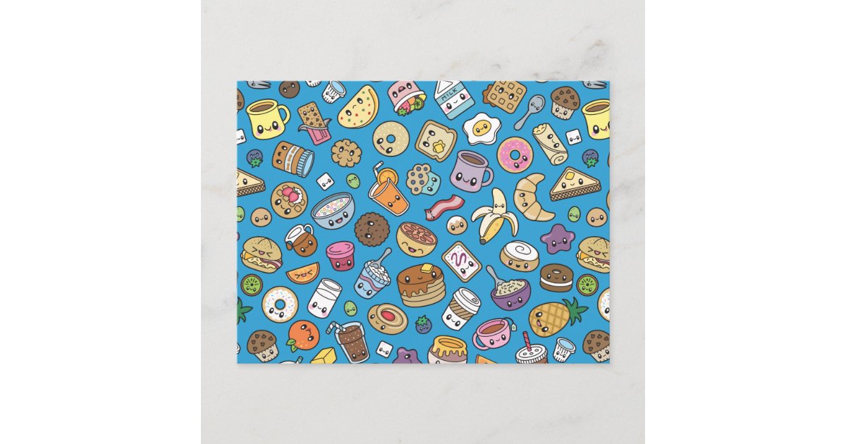 Cute Breakfast Food Postcard | Zazzle