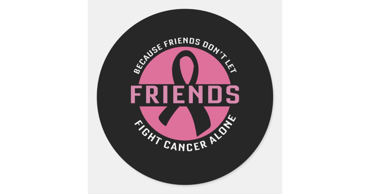 Cute Breast Cancer Awareness Friends Support Unity Classic Round ...