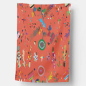 Cute Bright Colorful House Flag | Zazzle