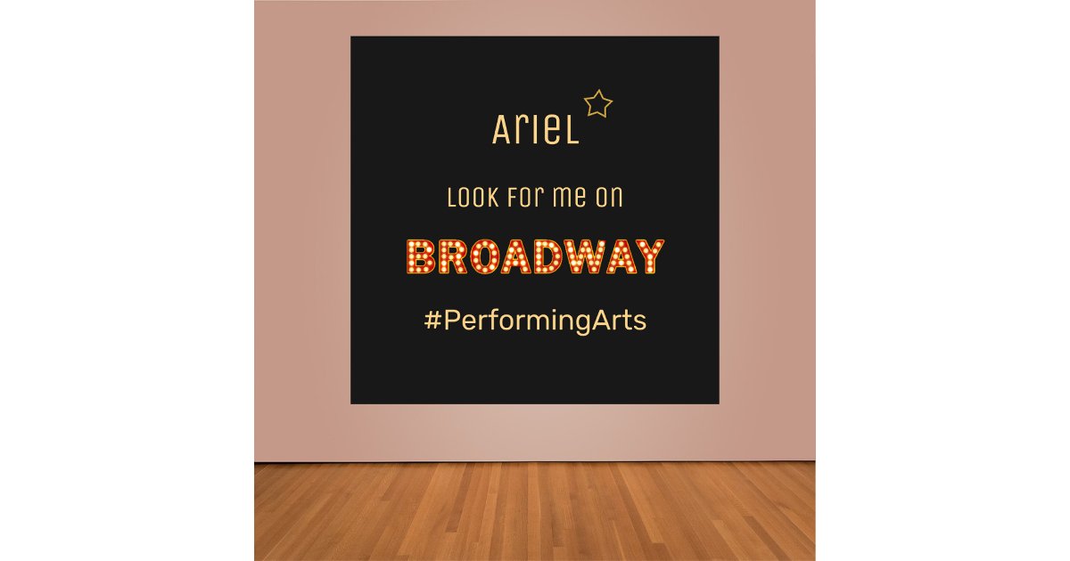 Cute Broadway Rising Star Poster | Zazzle