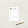 Cute Brown Pony Script Horse Kids Sticky To-Dos Post-it Notes | Zazzle
