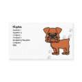 Cute Brussels Griffon Dog Business Card | Zazzle