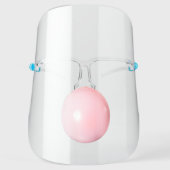 Cute Bubble Gum Funny Face Shield | Zazzle