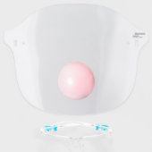 Cute Bubble Gum Funny Face Shield | Zazzle