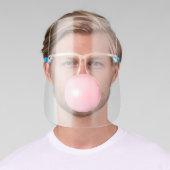 Cute Bubble Gum Funny Face Shield | Zazzle