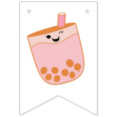 Cute Bubble Tea Boba Party Bunting Flags | Zazzle