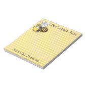 Cute bumble bee cartoon illustration notepad | Zazzle