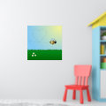 Cute bumble bee cartoon poster | Zazzle