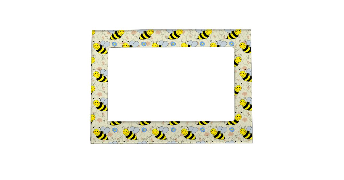 Cute Bumble Bee Magnetic Photo Frame | Zazzle