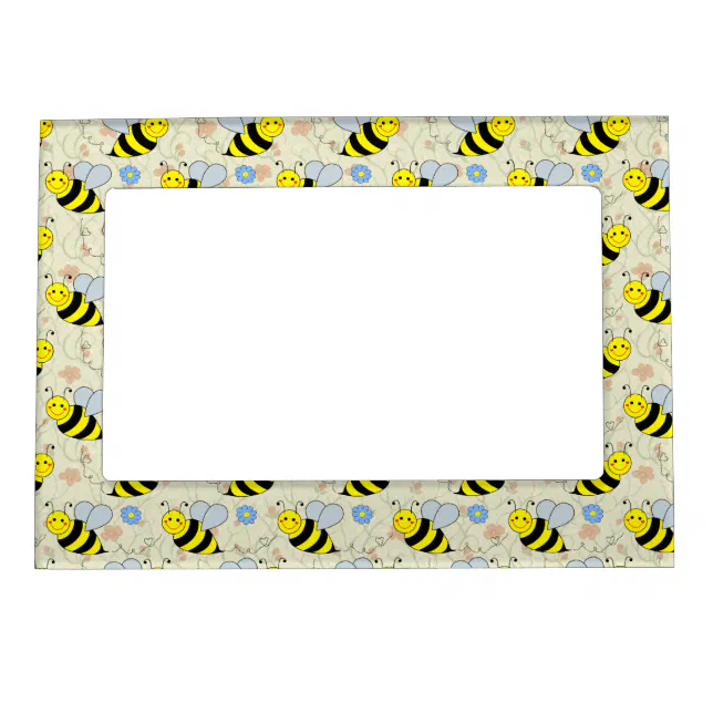 Cute Bumble Bee Magnetic Photo Frame | Zazzle