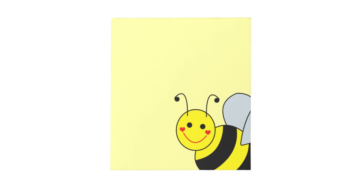 Cute Bumble Bee Notepad | Zazzle