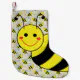 Cute Bumble Bee with Pattern Small Christmas Stocking | Zazzle