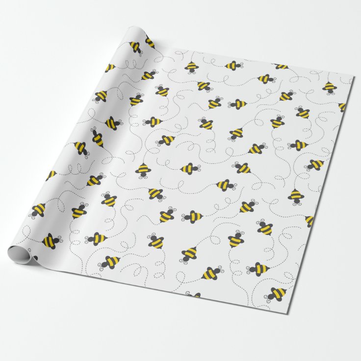 Cute Bumble Bee Wrapping Paper | Zazzle