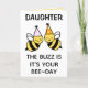 Cute Bumblebee Bee Daughter Happy Birthday Thank You Card | Zazzle