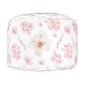 CUTE BUNNY & CHERRY BLOSSOM NURSERY POUF | Zazzle