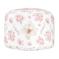 CUTE BUNNY & CHERRY BLOSSOM NURSERY POUF | Zazzle