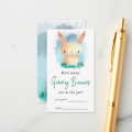 Cute bunny How many gummy bunnies game Enclosure Card | Zazzle