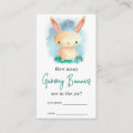 Cute bunny How many gummy bunnies game Enclosure Card | Zazzle