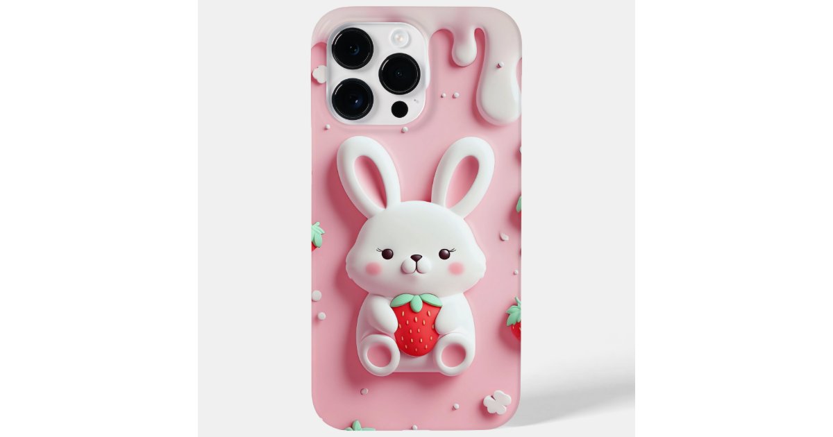 Cute Bunny Phone Case – Kawaii Rabbit | Zazzle