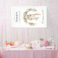 Cute Bunny Rabbit Boy Birthday Party Welcome Banner | Zazzle