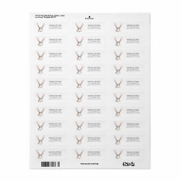 Cute Bunny Return Address Label | Zazzle