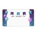 Cute Bunting Flag Banner Hello My Name Is Stickers | Zazzle