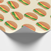 Cute Burgers Wrapping Paper | Zazzle