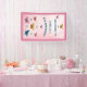Cute Butterfly Flowers Girl Birthday Party Welcome Banner | Zazzle