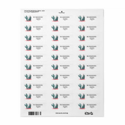 cute Cactus Label | Zazzle