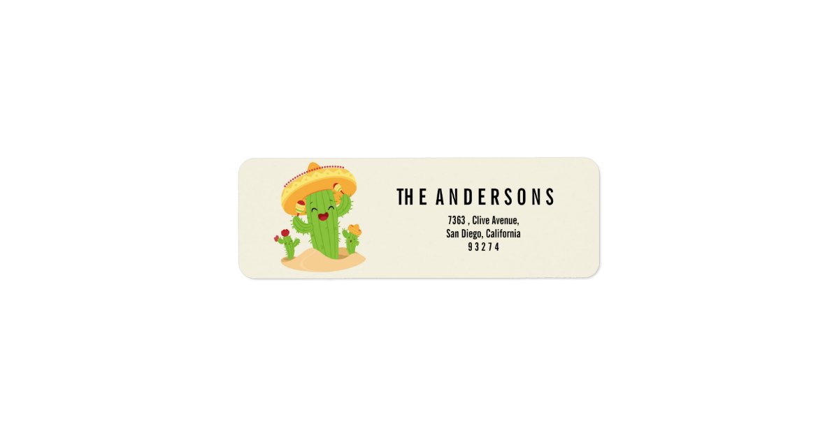 cute Cactus Label | Zazzle