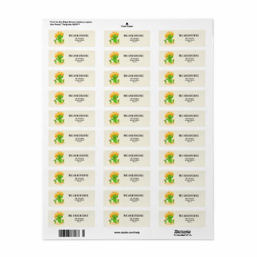 cute Cactus Label | Zazzle