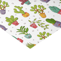 Cute Cactus Nature Succulents Pattern Tissue Paper | Zazzle