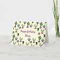 Cute Cactus Succulent Potted Plants Happy Birthday Card | Zazzle