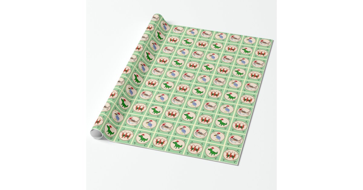 Cute Cajun Critters Christmas Wrapping Paper | Zazzle