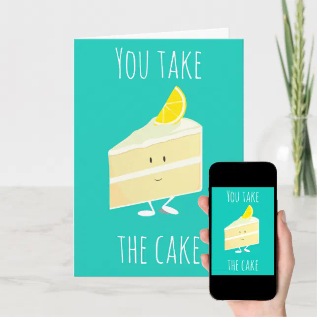 Cute Cake Thank You Card | Zazzle