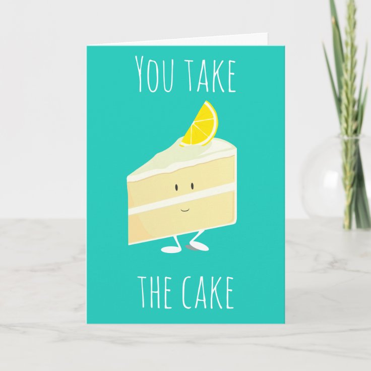 Cute Cake Thank You Card | Zazzle