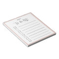 Cute calligraphy To Do list Notepad | Zazzle