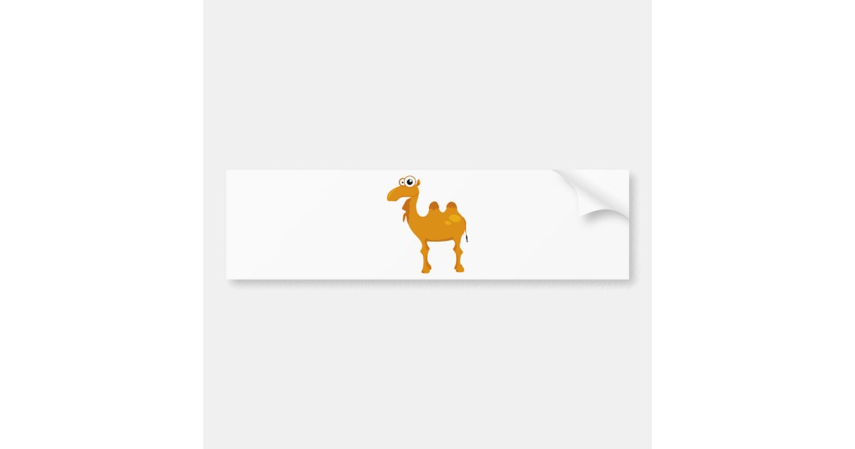 Cute camel bumper sticker | Zazzle