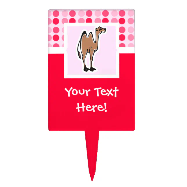 Cute Camel Cake Topper | Zazzle