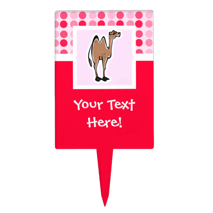 Cute Camel Cake Topper | Zazzle