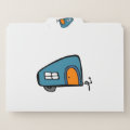 Cute Camper File Folder | Zazzle