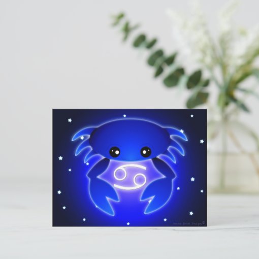 Cute Cancer Zodiac Postcard | Zazzle