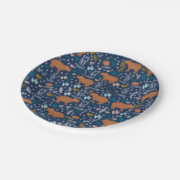 Cute Capybara Paper Plates | Zazzle