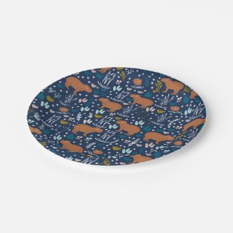 Cute Capybara Paper Plates | Zazzle