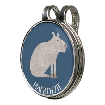 Cute Capybara Personalized Golf Hat Clip | Zazzle
