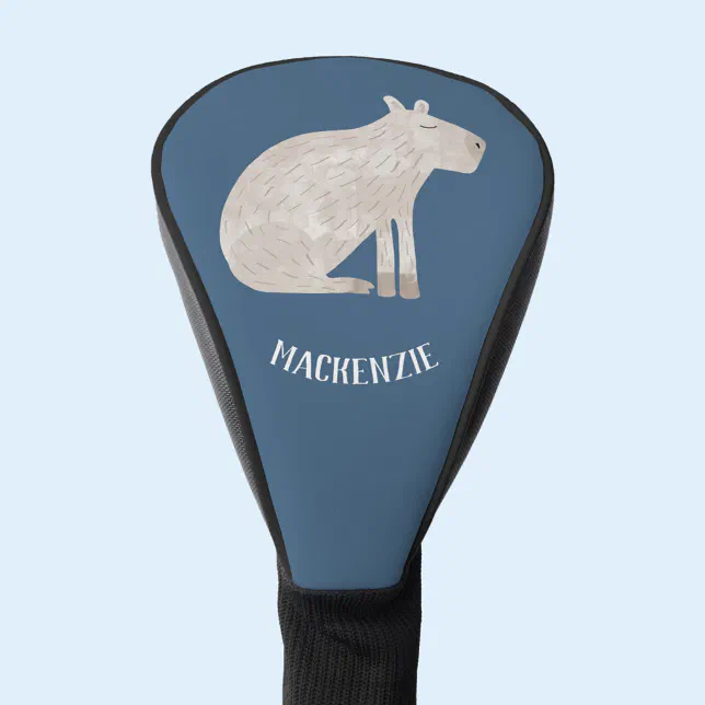 Cute Capybara Personalized Golf Head Cover | Zazzle