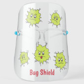 Cute Cartoon Angry Viruses Germs Bug Shield | Zazzle
