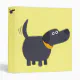 Cute Cartoon Black Labrador Retriever 3 Ring Binder | Zazzle